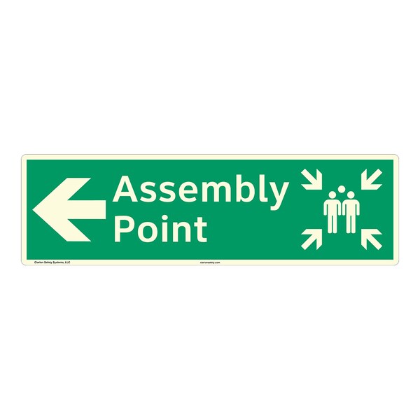 Clarion Safety Systems ANSI/ISO Compliant Assembly Point Safety Signs ...