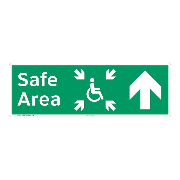 Clarion Safety Systems ANSI/ISO Compliant Safe Area Safety Signs Indoor ...