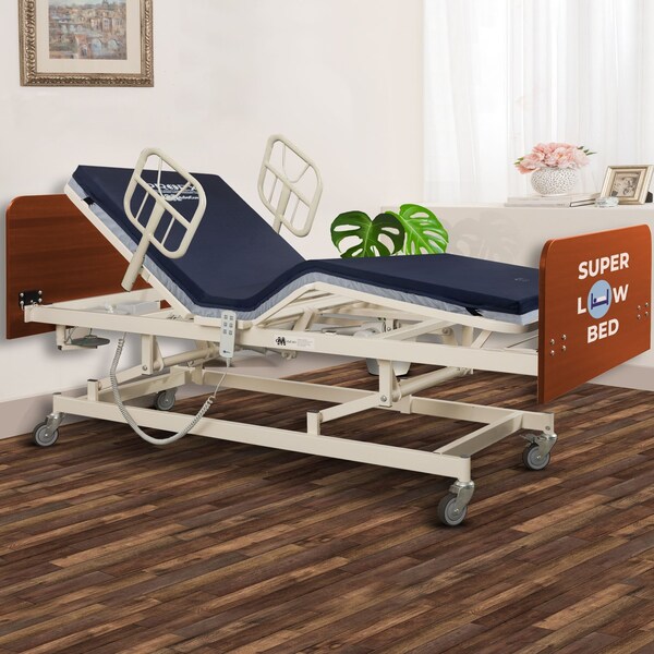Medacure Standard Height Fixed Width Hospital Bed, Fully Electric with ...