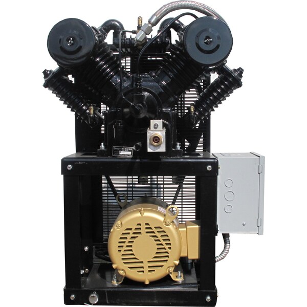 Industrial Gold 10Hp, 208-230V, 3 Phase, 60Hz, Cube Air Comp., 35Cfm at ...