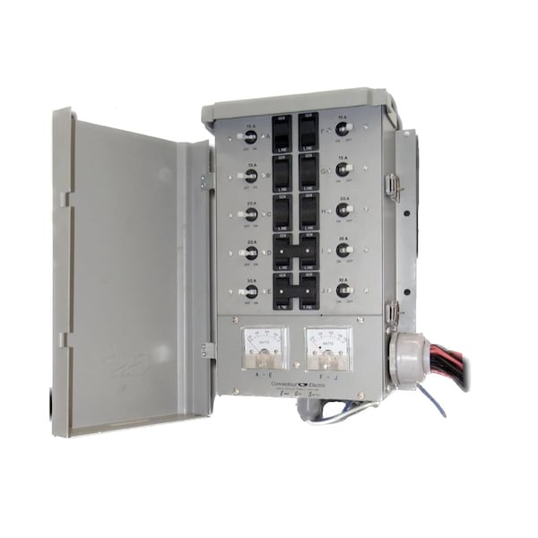 Connecticut Electric 50A 10 Circuit G2 Manual Transfer Switch ...