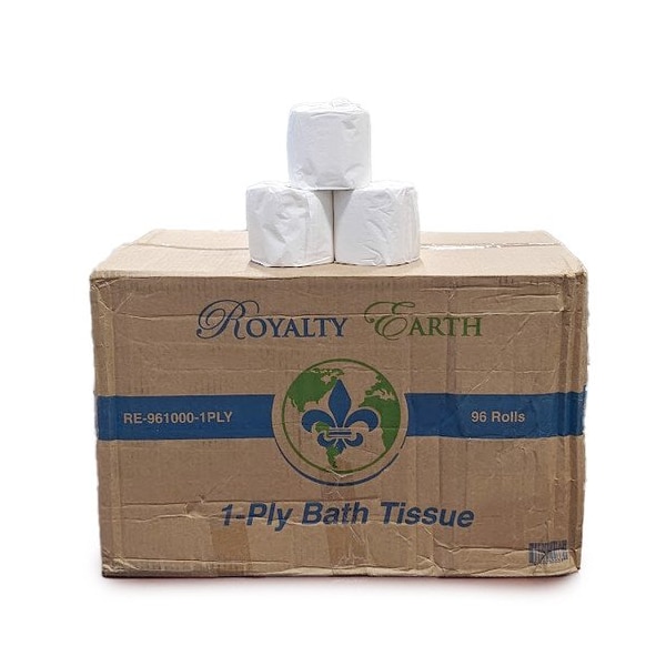 Royal Distribution Royalty Earth Bath Tissue, 1-Ply, 96Pk RE-961000 ...