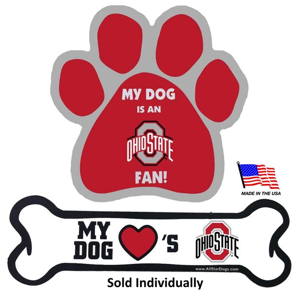 All Star Dogs Ohio State Buckeyes Car Magnets - Paw asoh5000cm-0002 | Zoro