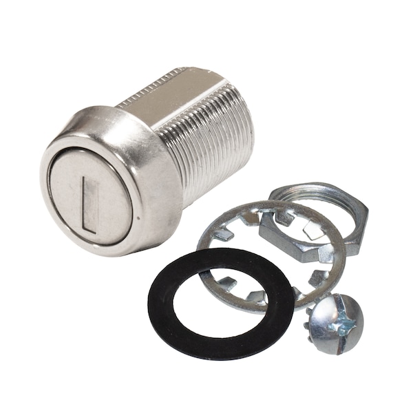 Global RV Compartment Door Cam style lock, 7/8 in. Barrel length, Keyed ...