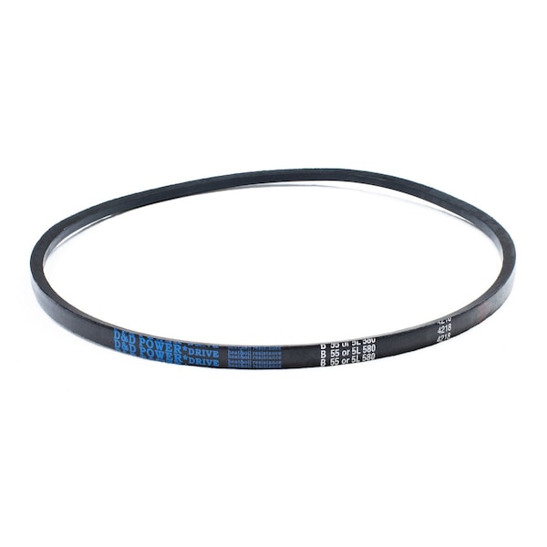 D&D B55/5L580 Classical V-Belt, 58 in Outside Length, 21/32 in Top ...