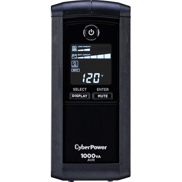 Cyberpower Line Interactive UPS, 1000VA, Line Interactive, Out: 120V AC ...