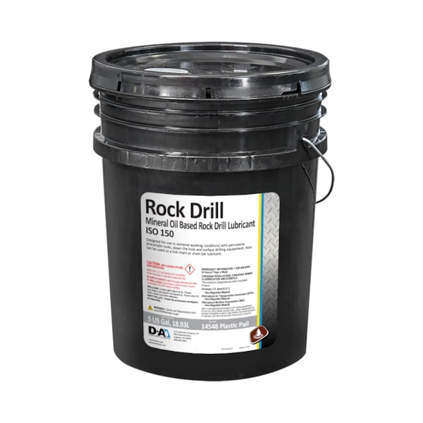 D-A Lubricant Co D-A Rock Drill Oil ISO 150 SAE 40 - 5 Gallon Plastic ...