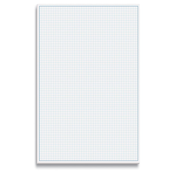 Better Office Products Graph Paper Pad, 17in. x 11in. 25 Sheets, Double ...
