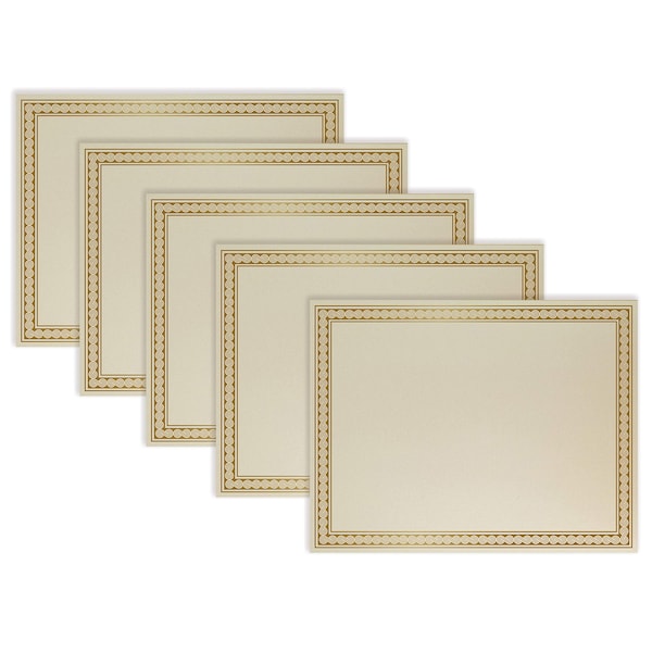 Better Office Products Award Certificate Paper, Gold Foil Metallic ...