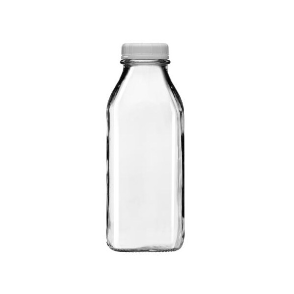 Libbey Glassware 33 1/2 oz Glass Milk Bottle, PK6 56634 | Zoro