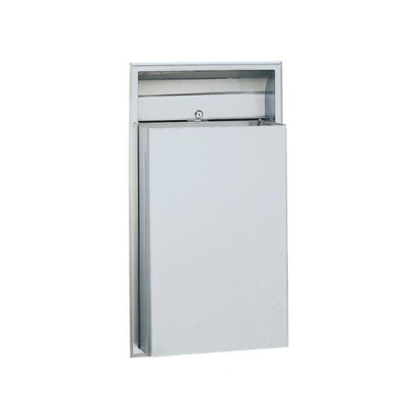 Bobrick 12 gal ClassicSeries Recessed Waste Receptacle B-3644 | Zoro