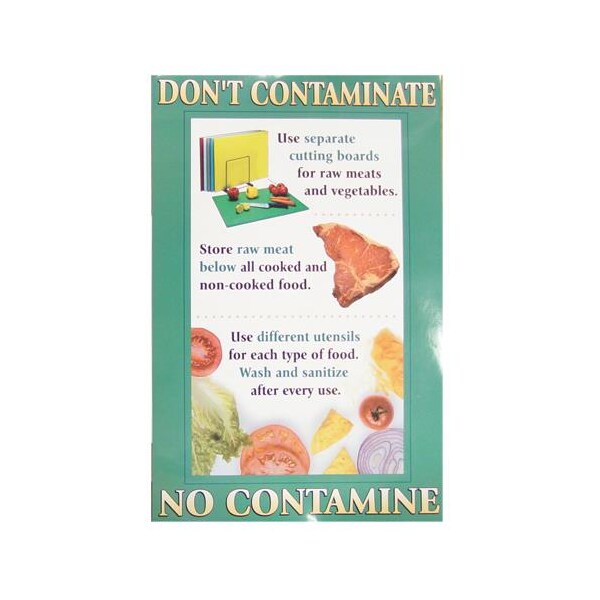 Commercial Don't Contaminate Food Safety Poster 38572 | Zoro