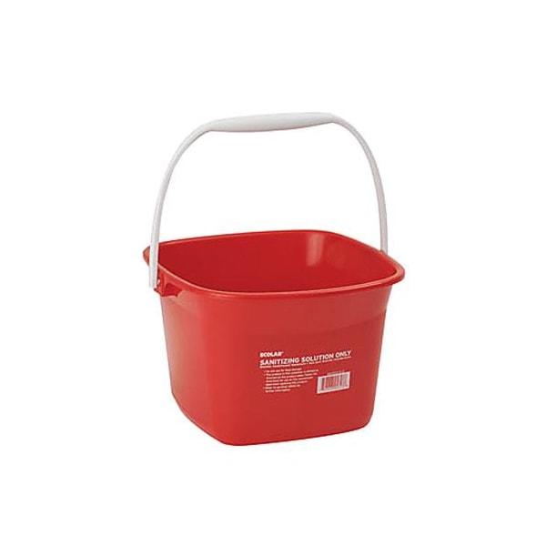 Ecolab Food Safety 6 qt Red Sanitizer Bucket 60503-12-31 | Zoro