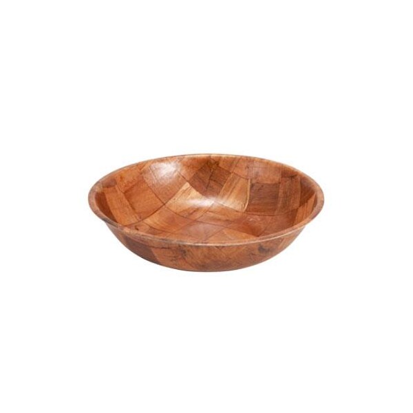 Winco 10 in Woven Wood Salad Bowl WWB-10 | Zoro