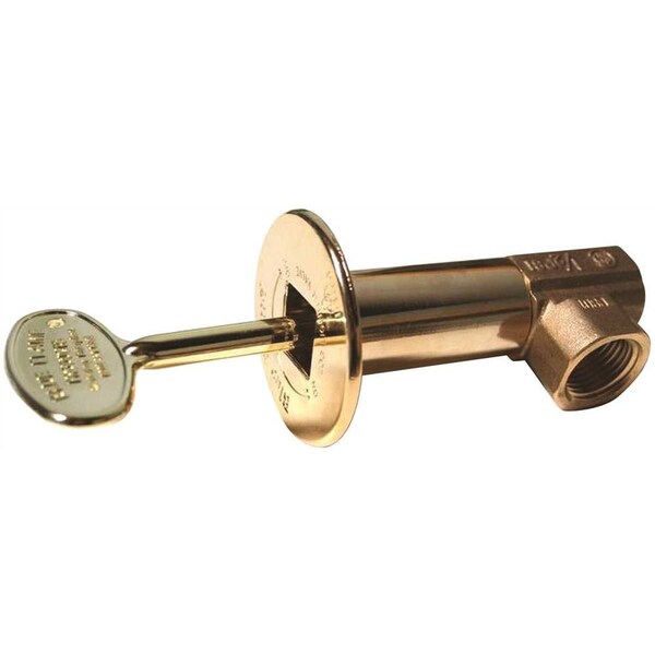 Blue Flame Angle Gas Valve Kit Includes Brass Valve, Floor Plate and ...