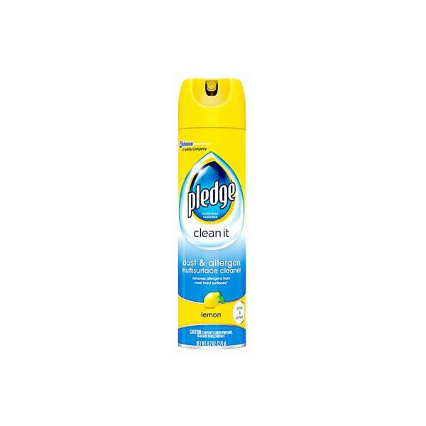 Pledge Furniture Polish Dust & Allergen Lemon Scent 9.7 oz Spray 77316 ...