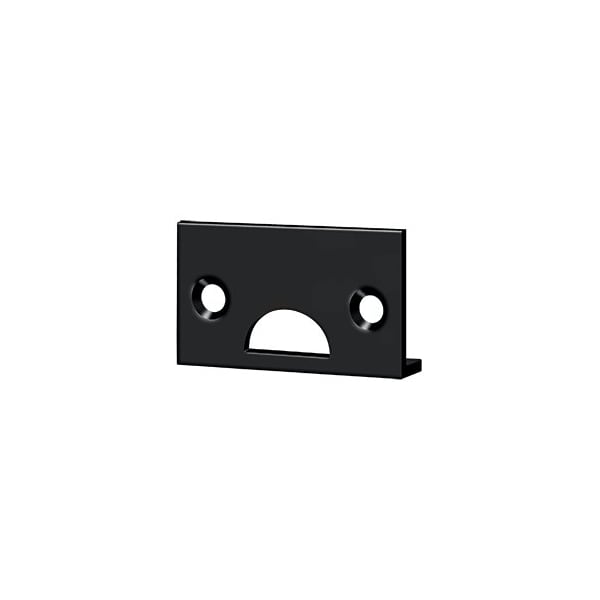 Deltana 1-7/8 Height Strike Plate For Surface Bolts Angle Paint Black ...