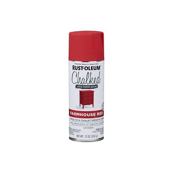 Rust-Oleum Sprayable Chalk Paint Chalked Ultra Matte Farmhouse Red Oil ...