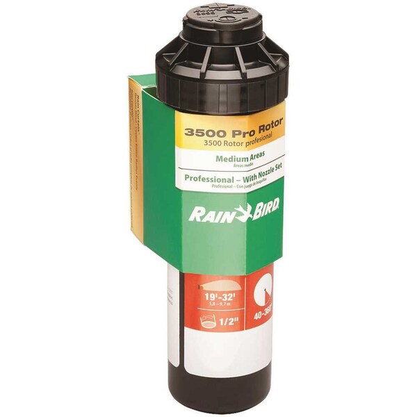 Rain Bird 13 ft. - 18 ft. Half Circle Simple-Adjust Mini Rotor 12SAH | Zoro