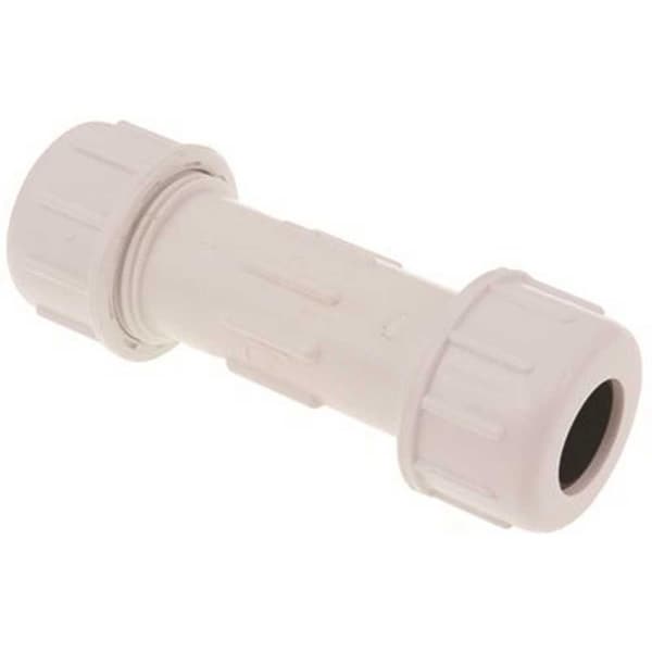 Proplus 1/2 in. PVC Schedule 40 Compression Coupling 272001 | Zoro