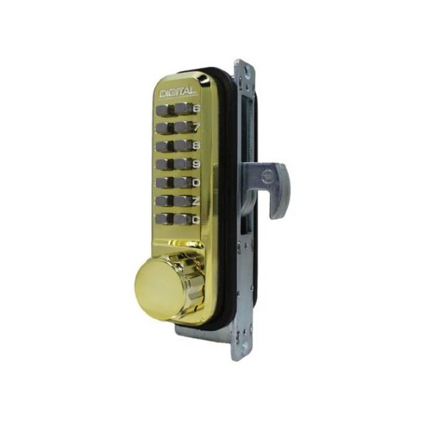 Lockey Mechanical Keyless Narrow Stile Hook Bolt Lock Double ...