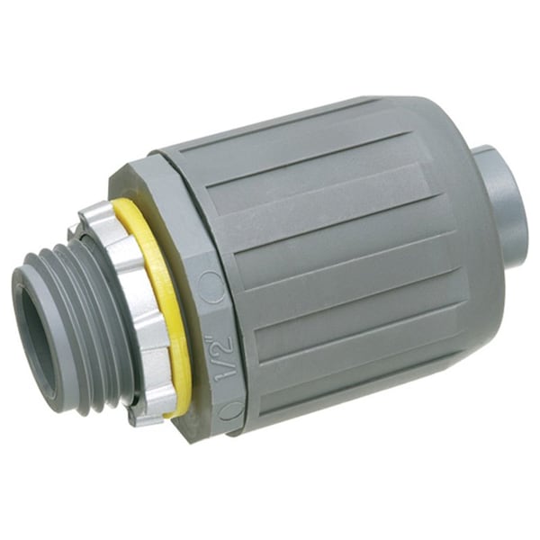 Arlington Conduit Fitting Connector, Snap-On, Gray NMLT10-1 | Zoro