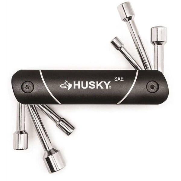 Husky SAE Folding Nut Driver Set HFNDSAE6PC | Zoro