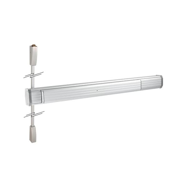 Jackson Satin Aluminum 36 in. x 96 in. 1275 Push Pad Surface Vertical ...