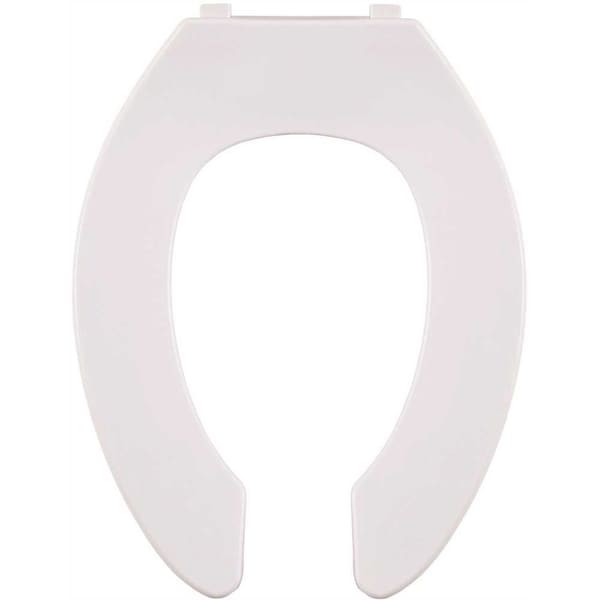 Premier Heavy-Duty Commercial Elongated Open Front Toilet Seat without ...