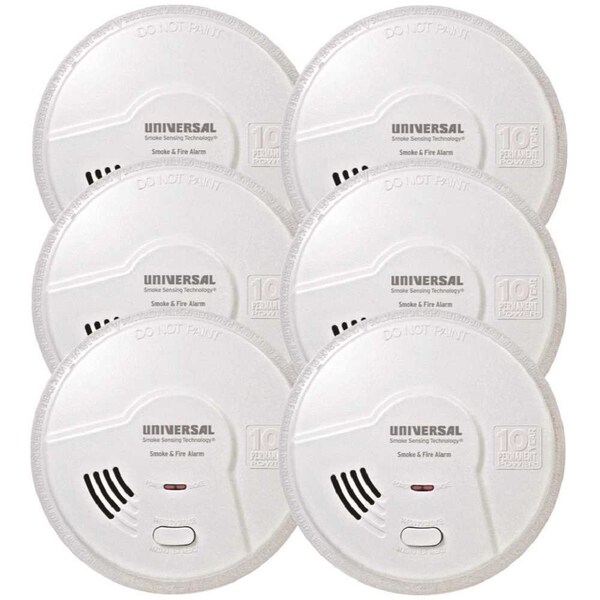 Universal Security Instruments 2-in-1 Smoke Detector and Fire Smart ...