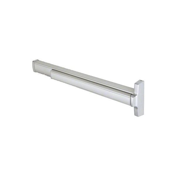 Jackson Satin Aluminum 36 2085 Push Pad Concealed Vertical Rod Right ...