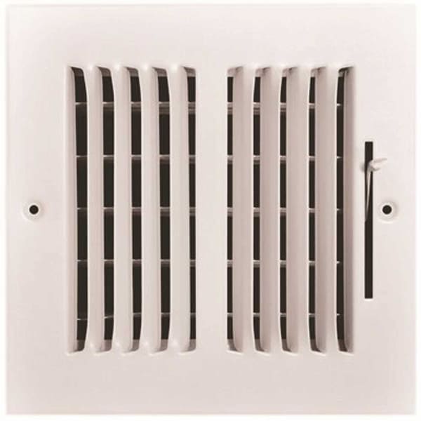 Tru Aire 6 in. x 6 in. 2-Way Steel Wall/Ceiling Register 102M 06X06 | Zoro