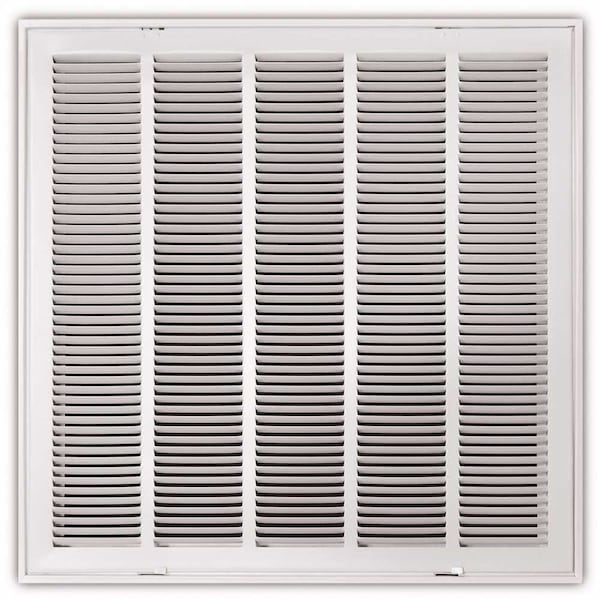 Tru Aire 24 in. x 24 in. White Stamped Return Air Filter Grille with ...