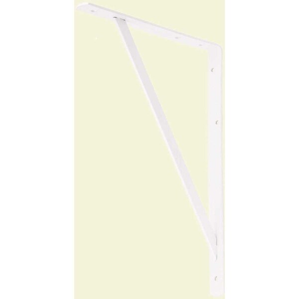 Everbilt 16 in. x 10 in. White Heavy Duty Shelf Bracket, 10PK 14826 | Zoro