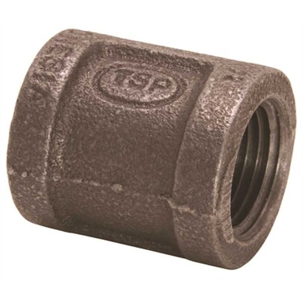 Proplus 1/2 x 1/4 Black Malleable Reducing Coupling 45106 | Zoro