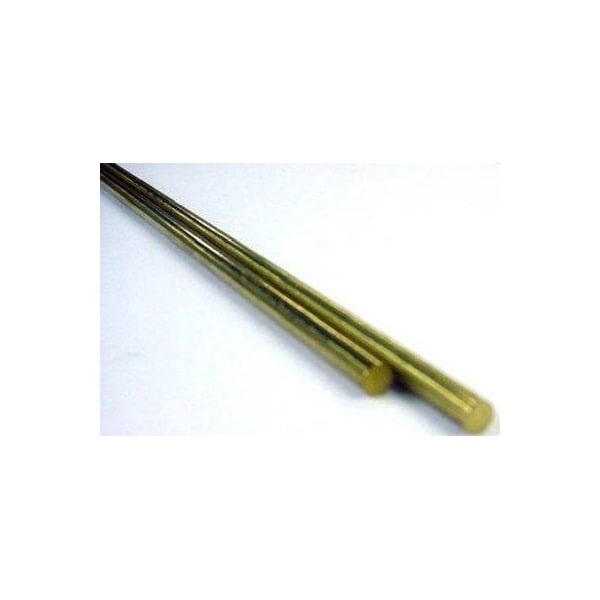 Cr Laurence Decorative Metal Rod, 3/16 in Dia, 12 in L, 260 Brass, 260 ...