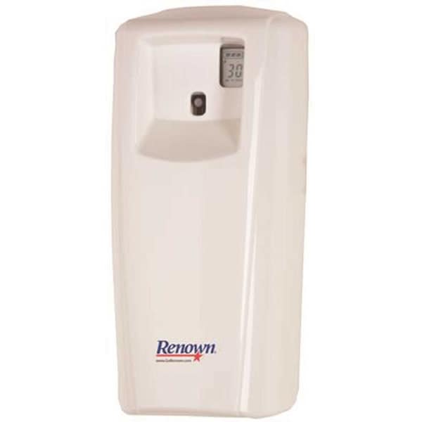 Renown 6 oz. White LCD Aerosol Automatic Air Freshener Dispenser ...