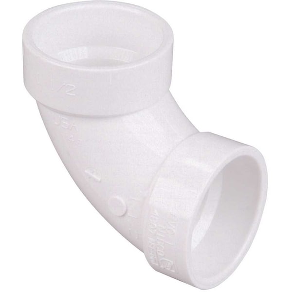 Nibco 6 in. PVC DWV 90-Degree Hub x Hub Elbow C4807HD6 | Zoro