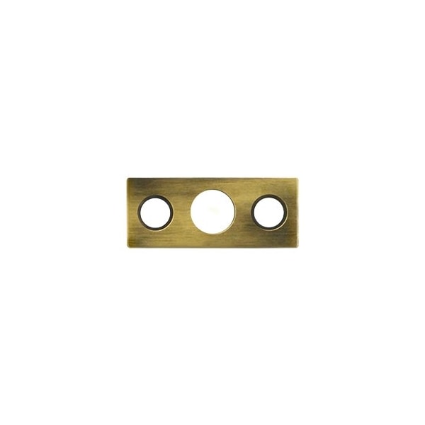 Deltana Solid Brass Strike Plate For 7 Flush Bolt, Antique Brass Finish ...