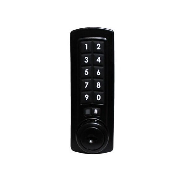 Lockey Gemini Electronic Keypad Combination Cabinet Lock Black Vertical ...