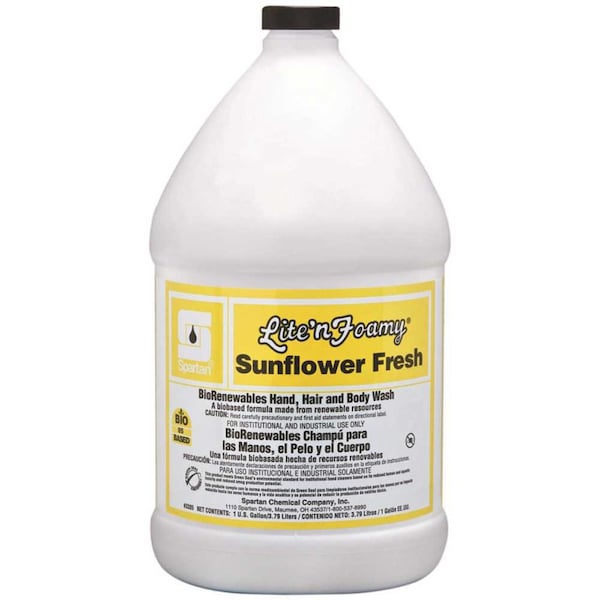 Spartan Chemical Lite'n Foamy Sunflower Fresh 1 Gallon Hand Wash 330504 ...