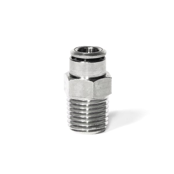 Camozzi #6510 06-04, Male Connector, 3/8" OD X 1/4" NPT 6510 06-04 | Zoro