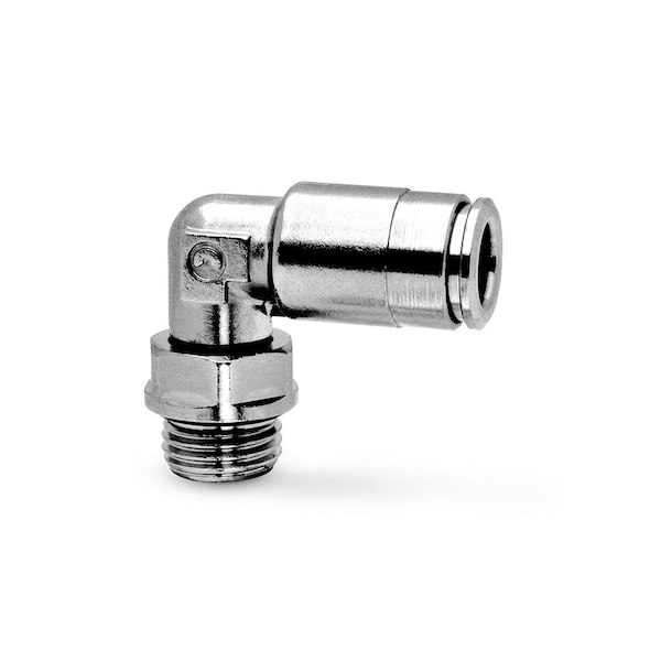 Camozzi Male Elbow Swivel Tube Fitting, 6 mm OD x G1/8 Thread, Brass ...