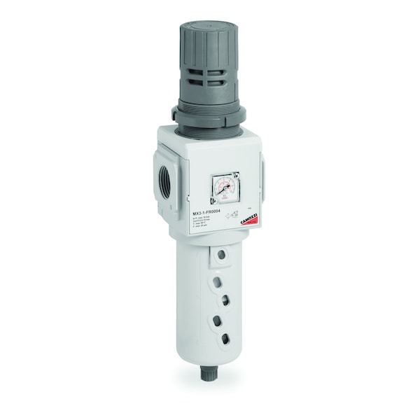 Camozzi Filter Regulator S.Mx NPT MX2-3/8-FR0004-TF | Zoro