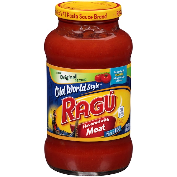 Ragu Ows Flav W/Meat 23.9 oz., PK12 00300 | Zoro