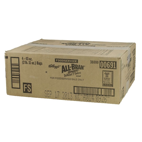 Kelloggs Kellogg's All Bran Complete Wheat Flakes Cereal 43 oz. Bag ...