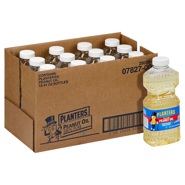Planters 100% Pure Peanut Oil 24 oz. Plastic Bottle, PK12 ...