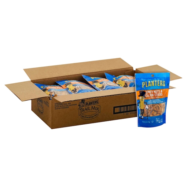 Planters Planters Spicy Nuts Cajun Trail Mix 6 oz. Bag, PK12 ...