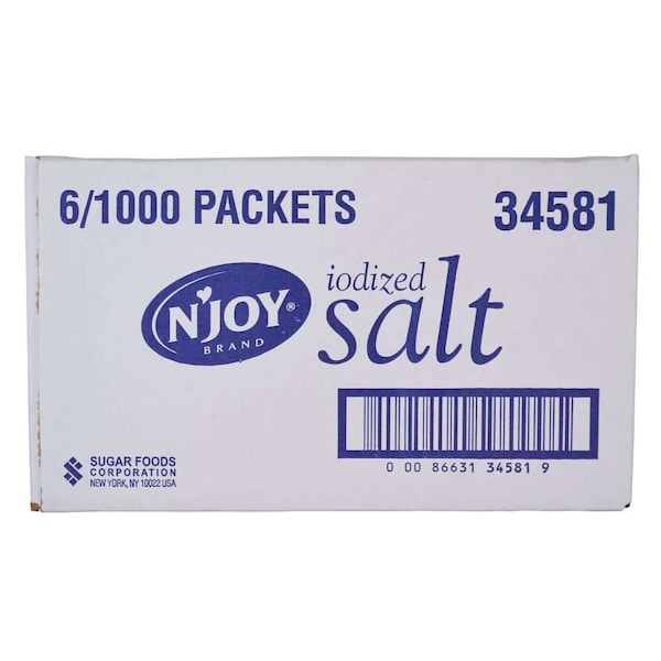 Njoy N'Joy Iodized Salt Packets .5g, PK6000 34581 | Zoro