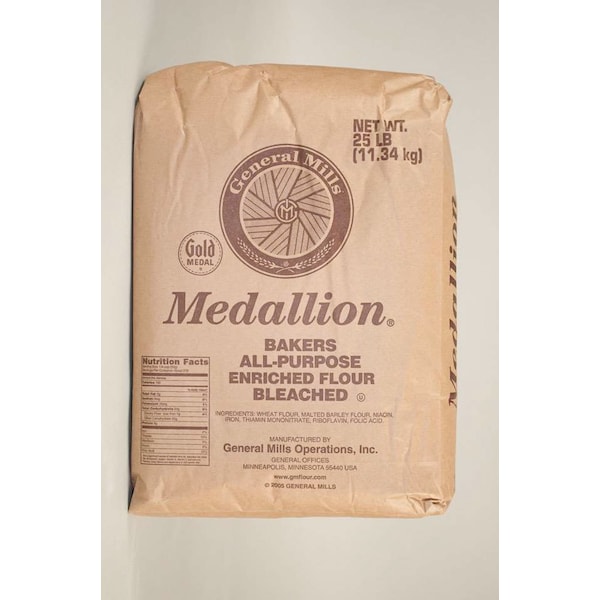 Gold Medal Medallion Bakers All Purpose Enriched Bleached Flour 25lbs ...